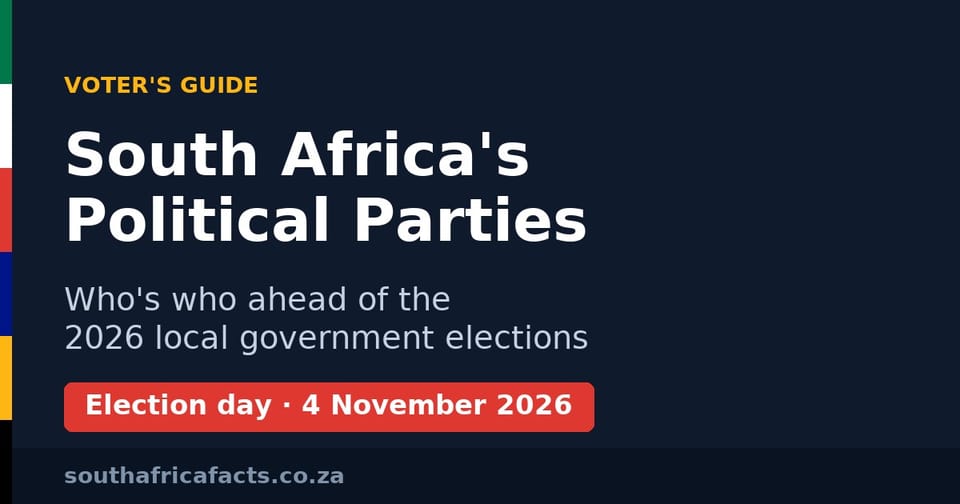South Africa's Political Parties: 2026 Voter's Guide